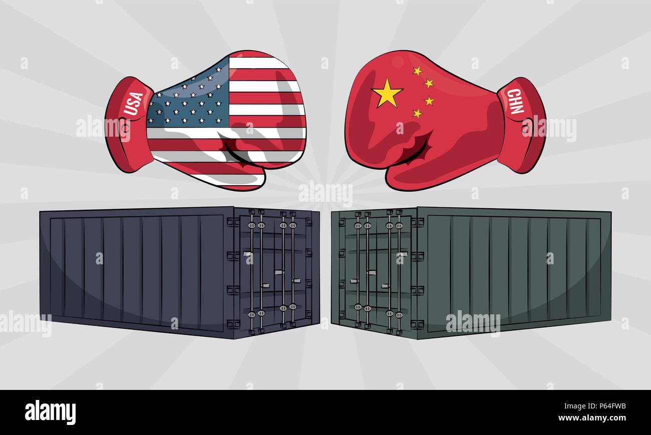Trade war concept Stock Vector Image & Art - Alamy