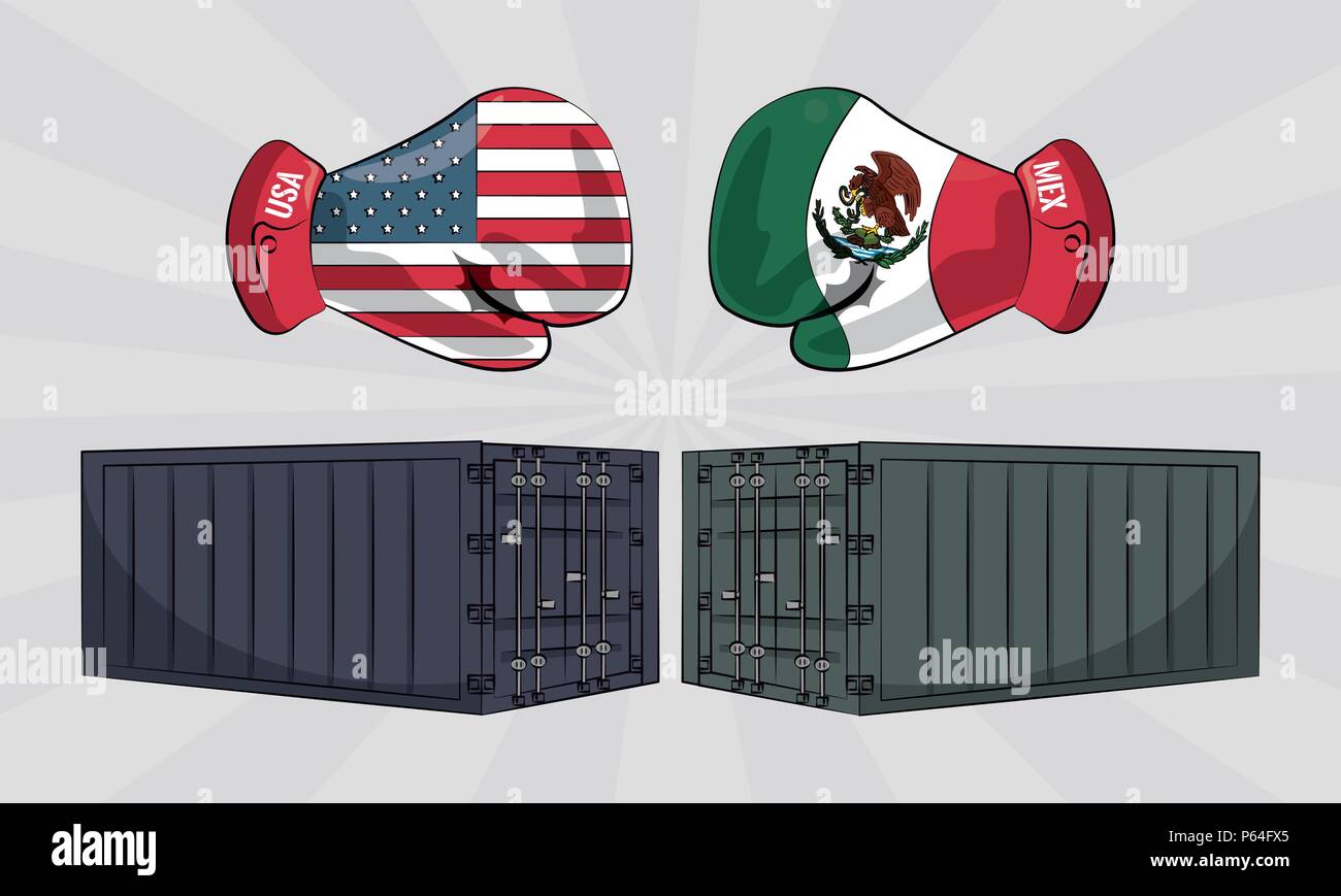 Trade war concept Stock Vector Image & Art - Alamy