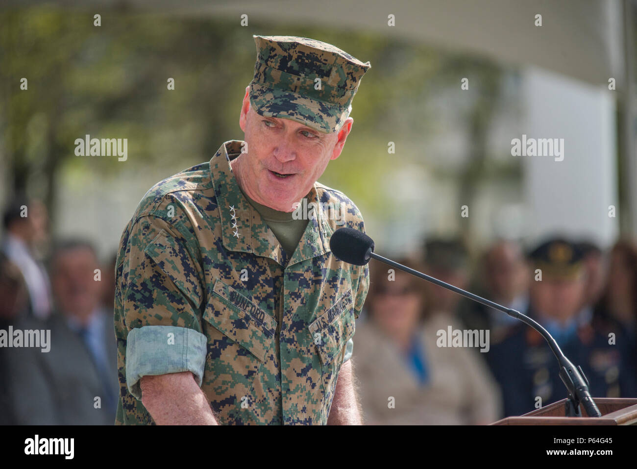 U.S. Marine General Joseph F. Dunford Junior, Chairman, Joint Chiefs of ...