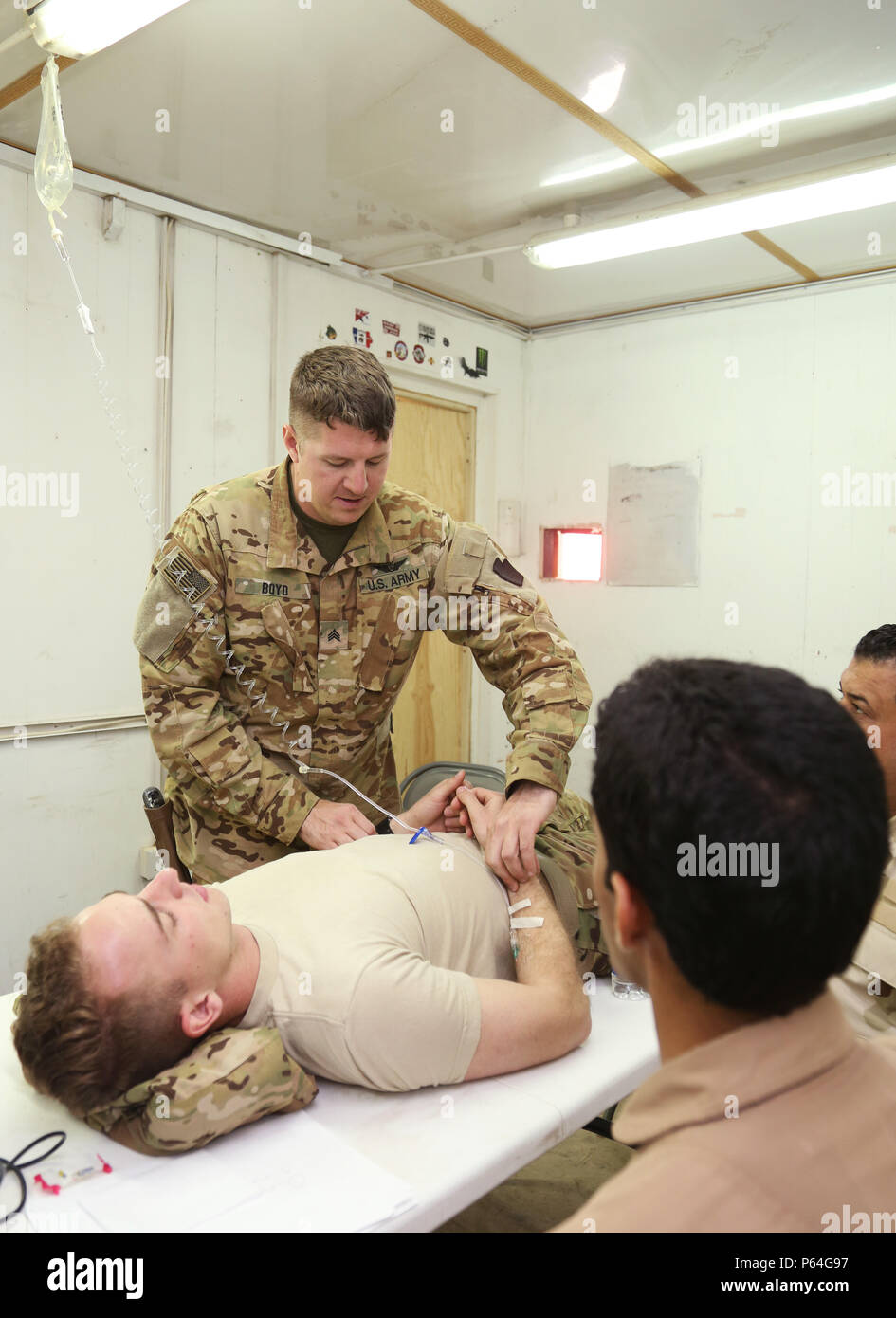 U.S. Army Sgt. William Boyd, a medic with Company F, 2nd Battalion ...