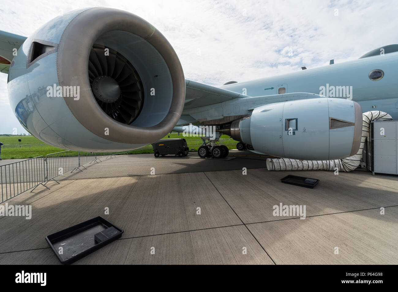 Turbofan IHI Corporation F7 of the maritime patrol aircraft Kawasaki P ...