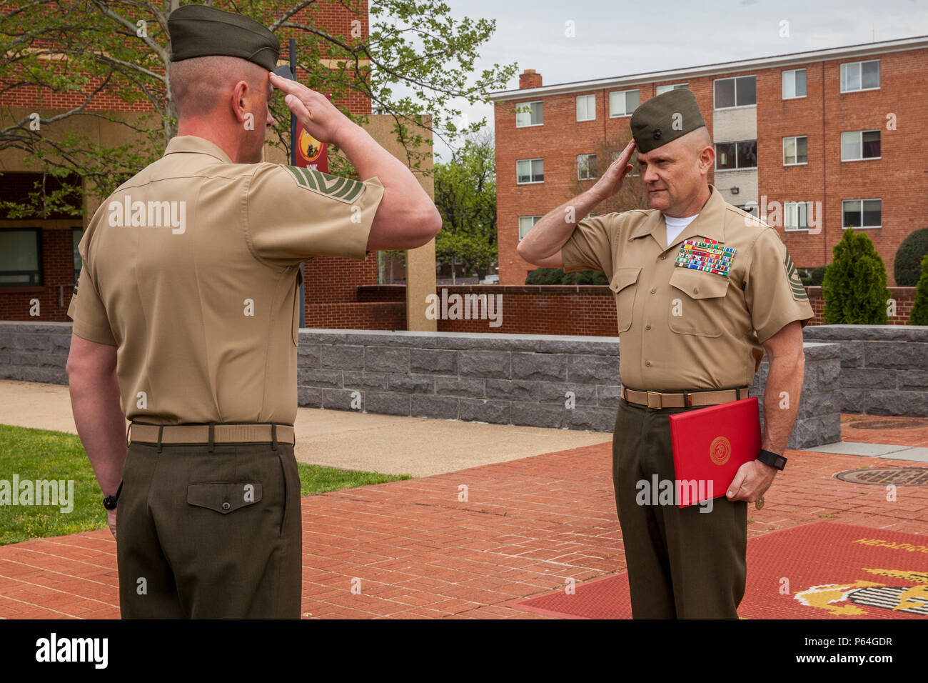 U.S. Marine Corps Sergeant Maj. Robert B. Pullen, battalion sergeant ...