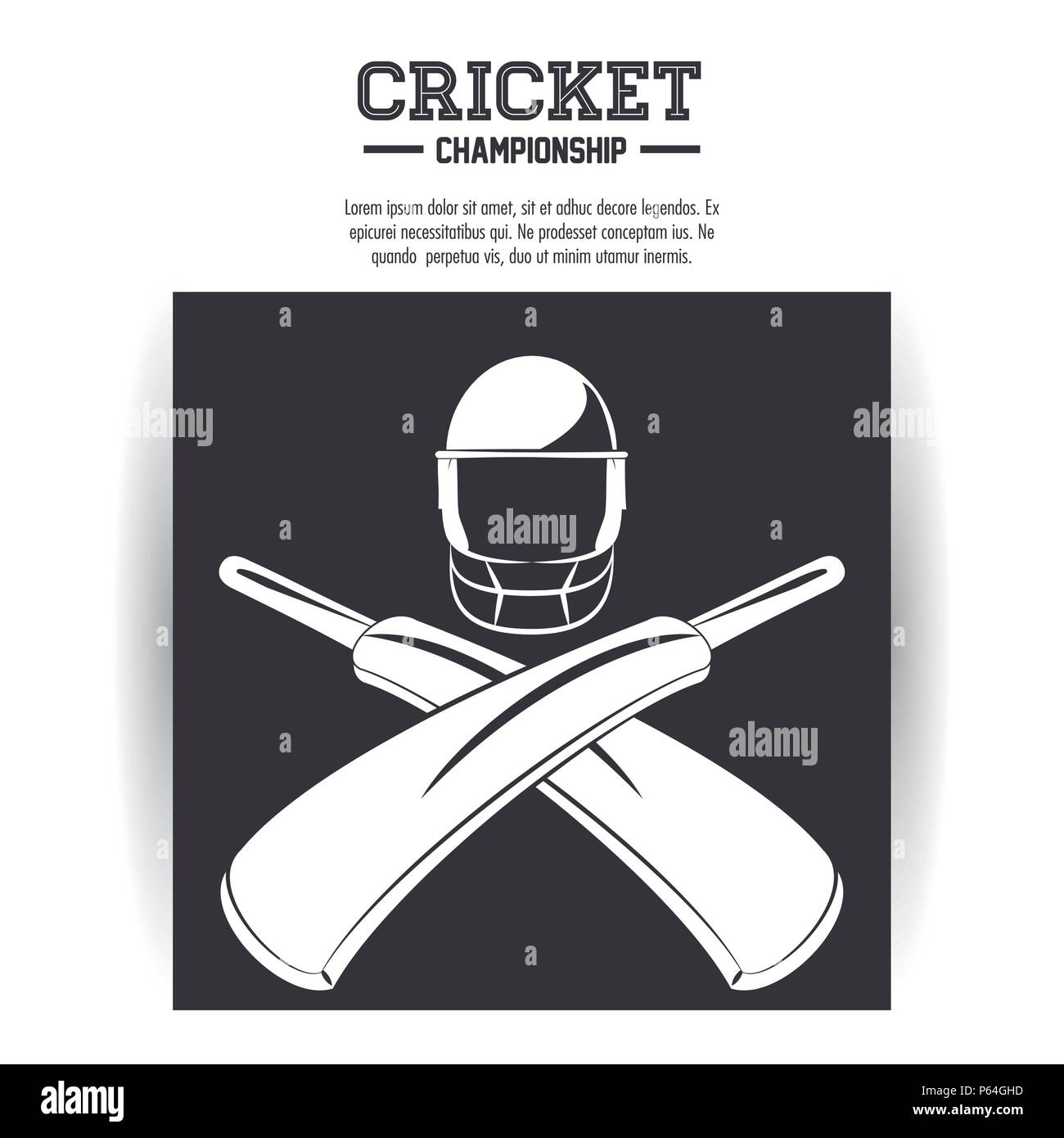 Cricket match poster Cut Out Stock Images & Pictures - Alamy