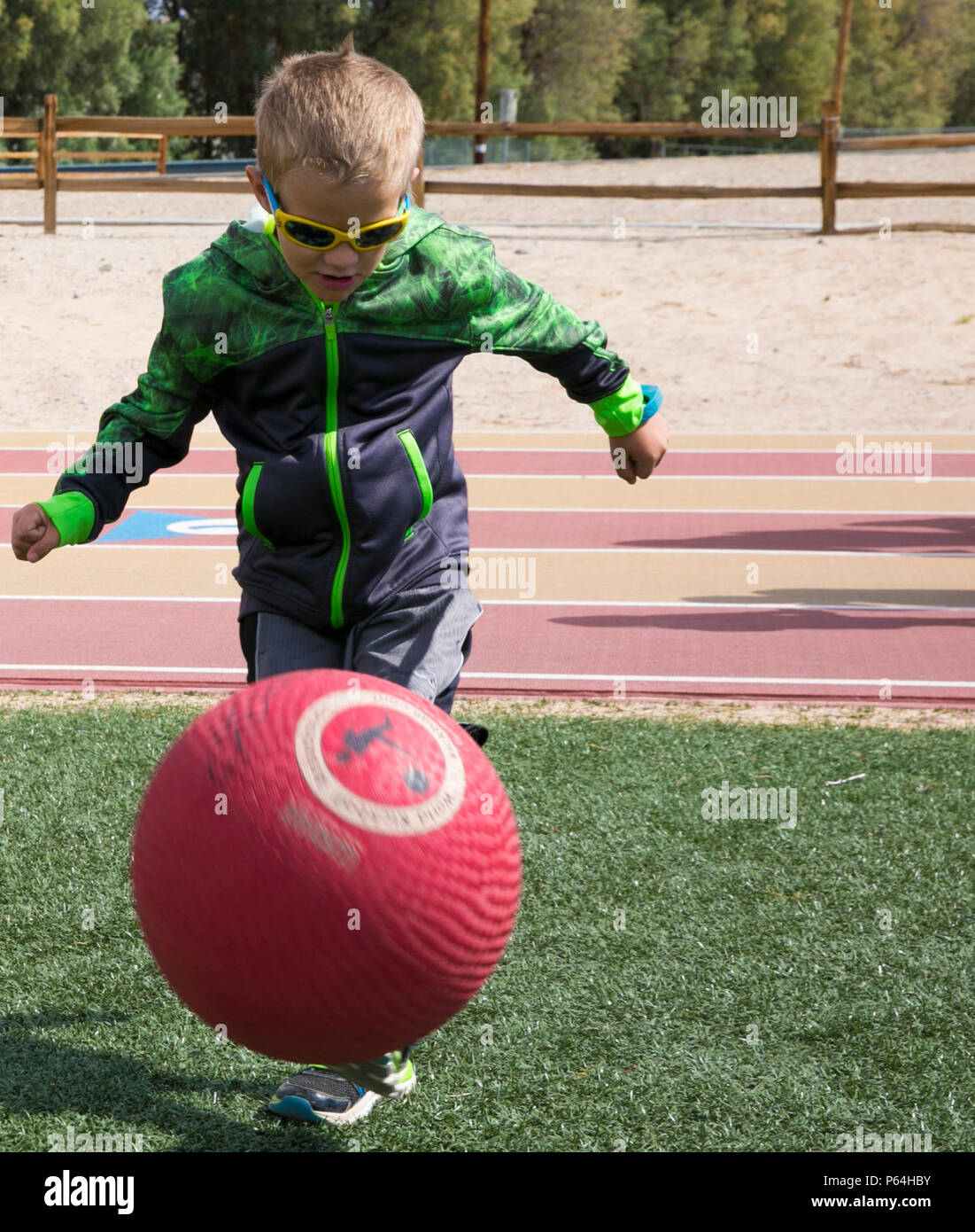 Kickball kids hi-res stock photography and images - Alamy