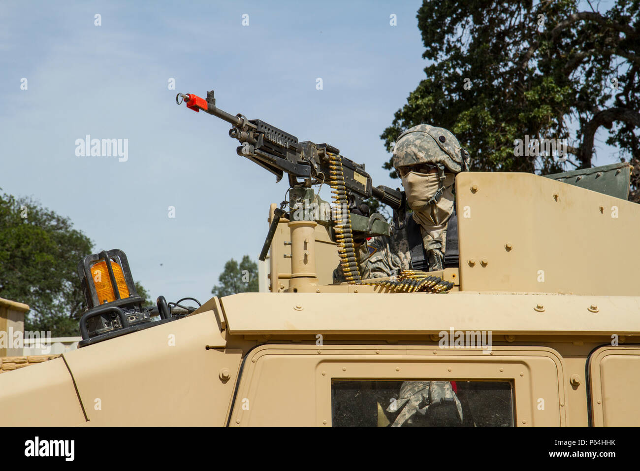 U.S. Army Pfc. Taylor Thompson of the 56th Military Police Company ...