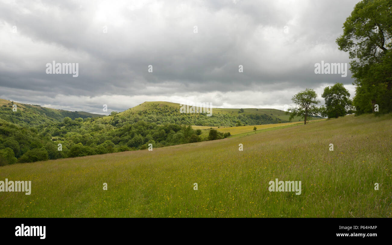 Manifold Valley, seen from near Grindon, Peak District Stock Photo - Alamy
