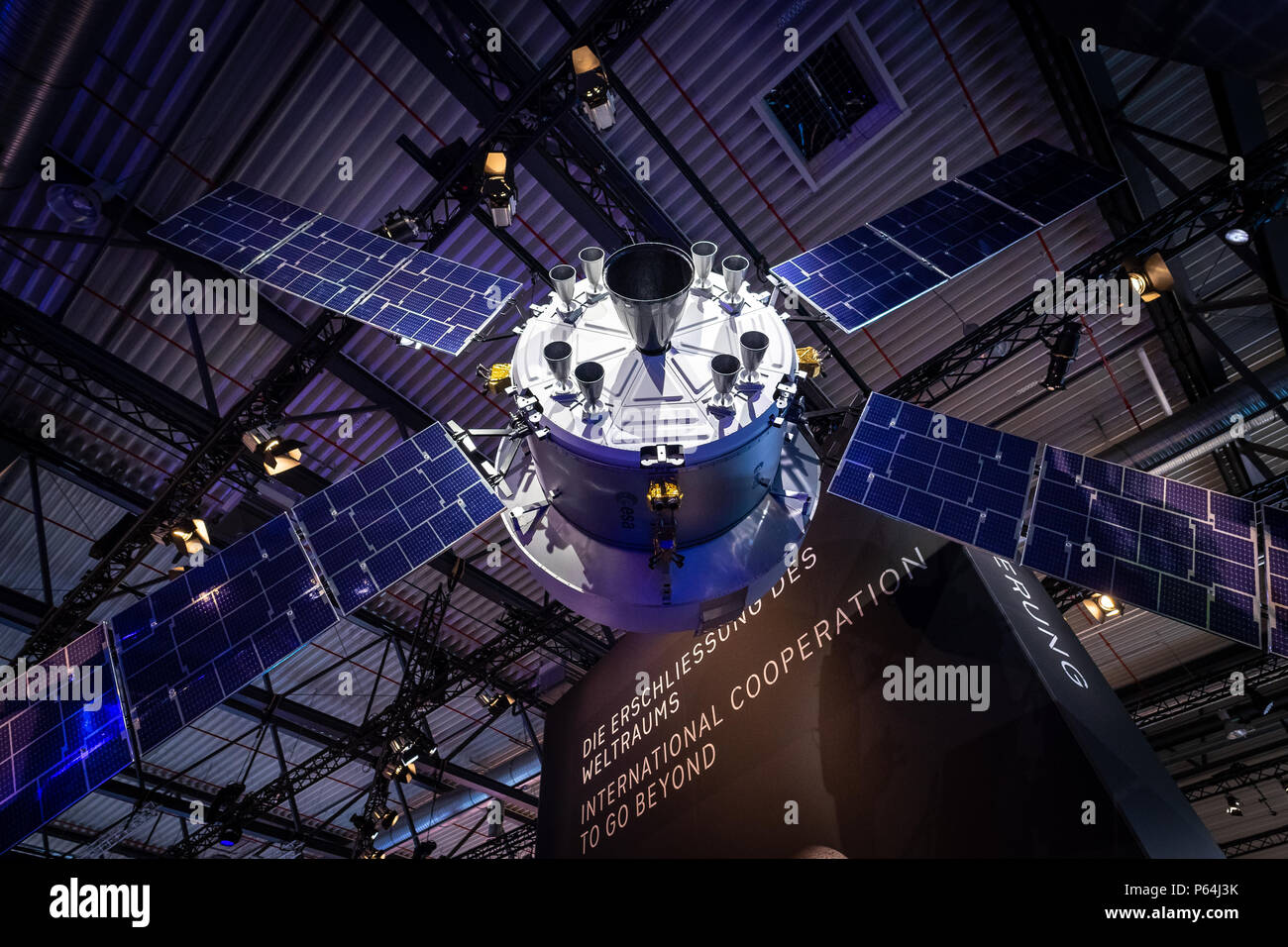 Space Pavilion. Mockup of the European Service Module (ESM), one of the ...