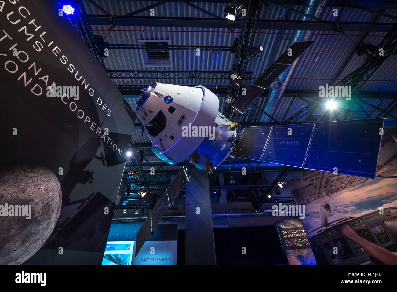 Space Pavilion. Mockup of the European Service Module (ESM), one of the ...