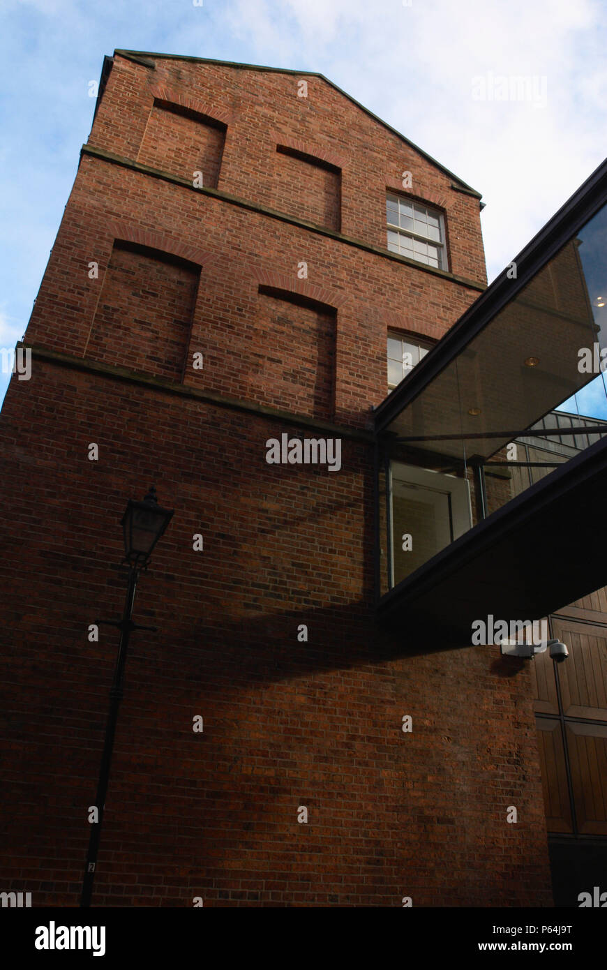 Elevated walkway between two buildings Stock Photo - Alamy