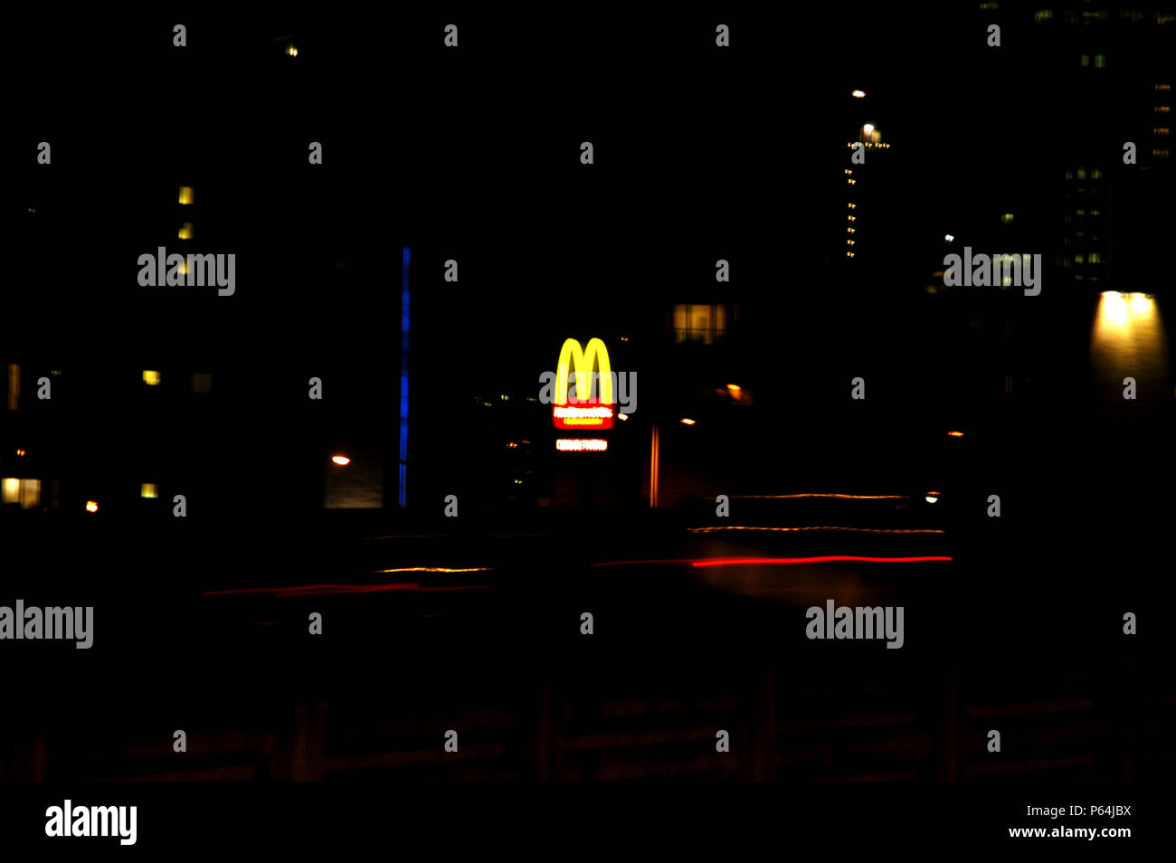 Night time at mcdonalds hi-res stock photography and images - Alamy