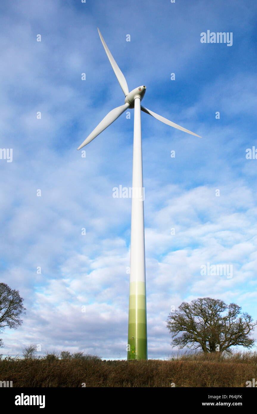 'Swaffham 2' wind turbine, run by 'Ecotricity', Swaffham, Norfolk, UK ...