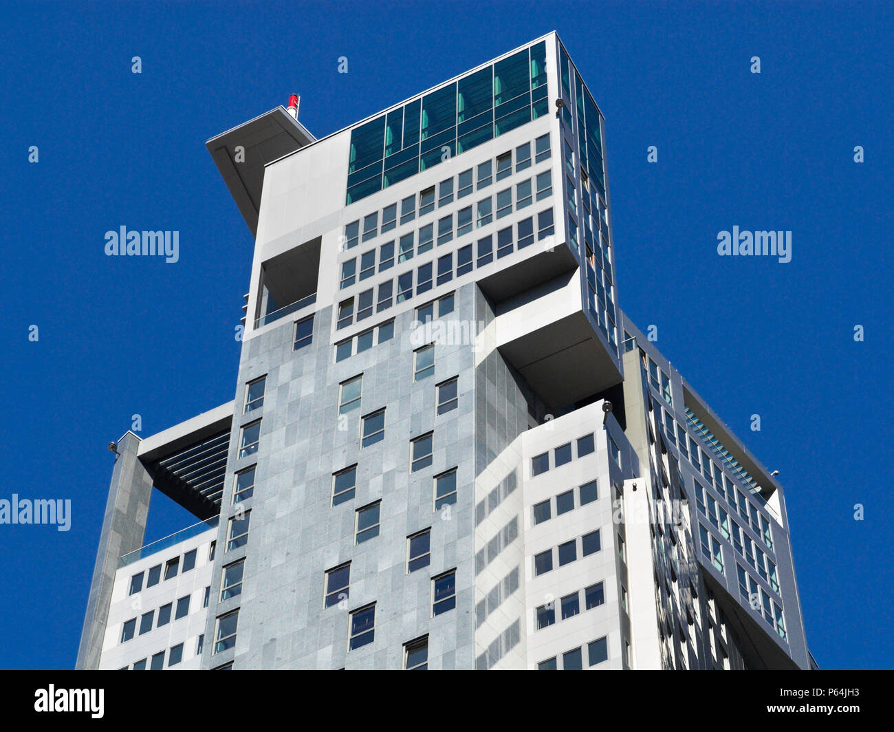 Sea Towers in Gdynia, the tallest residential building in Poland Stock ...