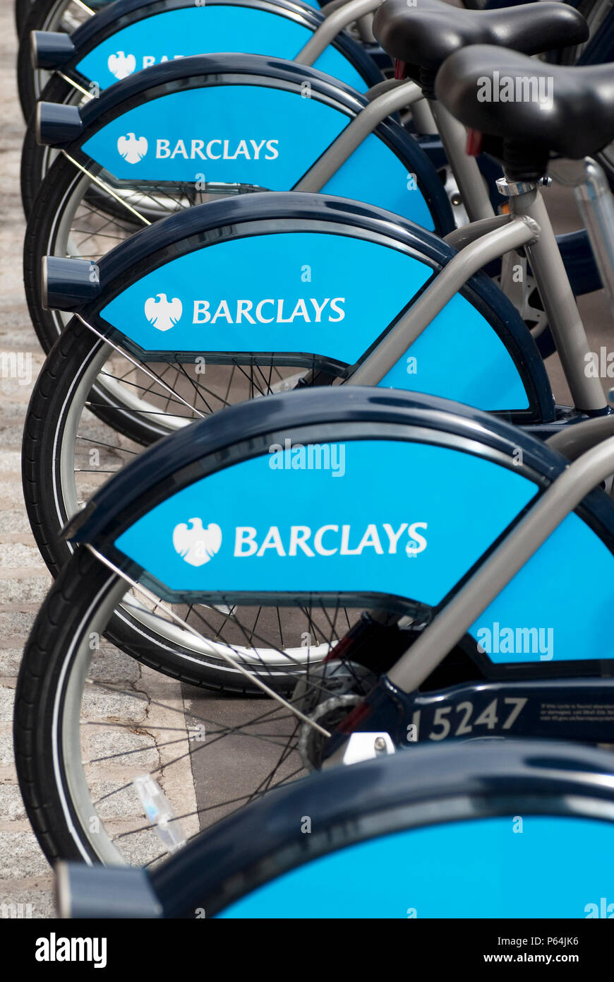 Barclays sponsored cycle hire scheme, a public bicycle sharing scheme ...