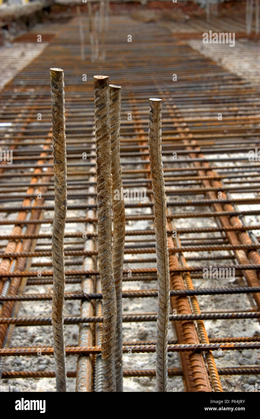 Reinforced steel bars, coils Stock Photo - Alamy