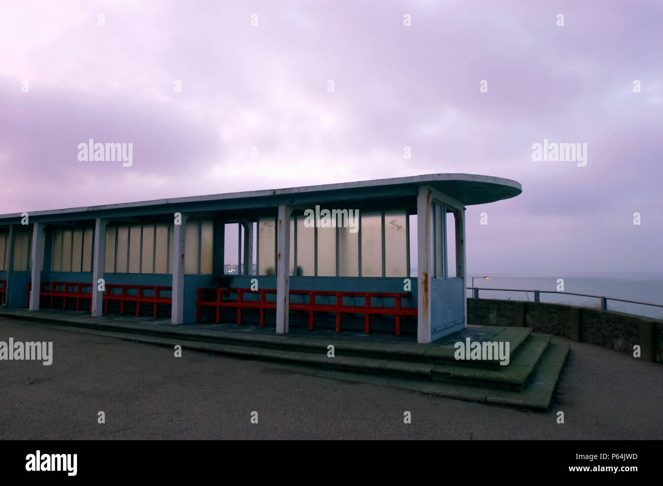 Seating area on seafront, Margate, Kent, UK Stock Photo - Alamy