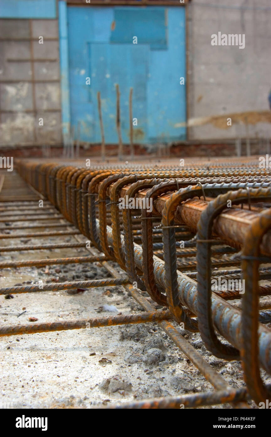Reinforced steel bars, coils Stock Photo - Alamy