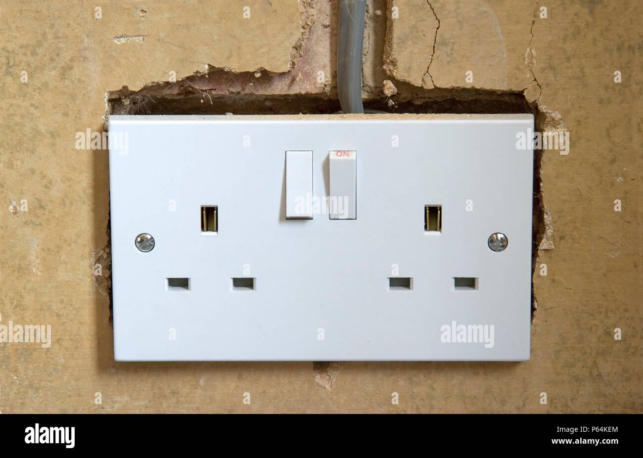 Twin power socket hi-res stock photography and images - Alamy