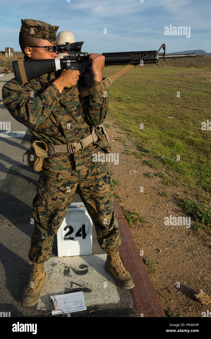 Us Marine Corps Recruit Ruben C Esqueda With Company F 2d Recruit Training Battalion