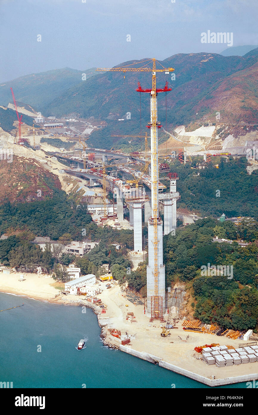 Cable stay bridge construction hi-res stock photography and images - Alamy