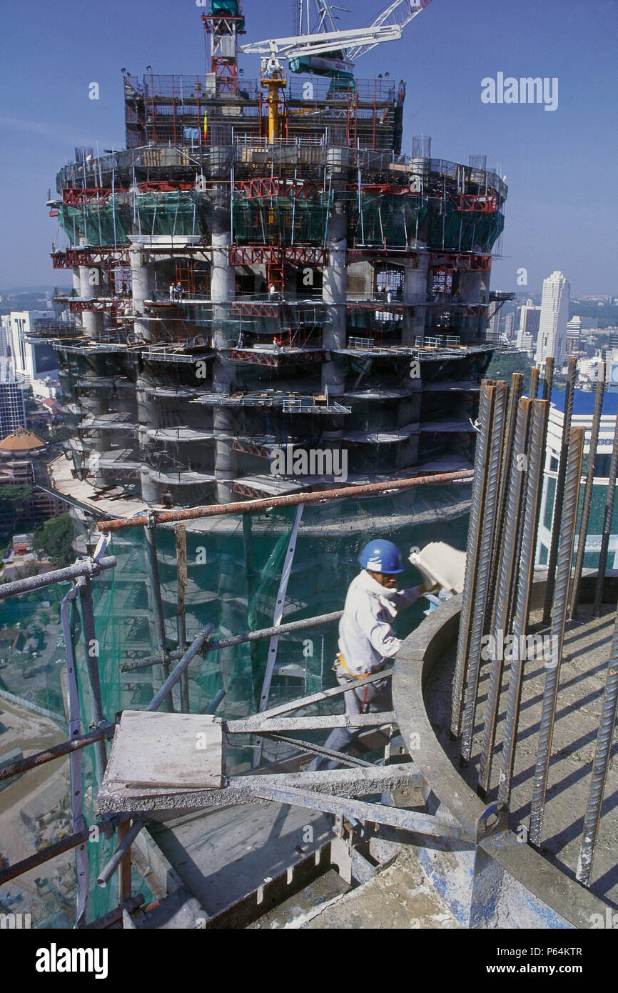 Concrete Foundation Petrona Towers Kuala Lumpur Petronas Twin Tower 2