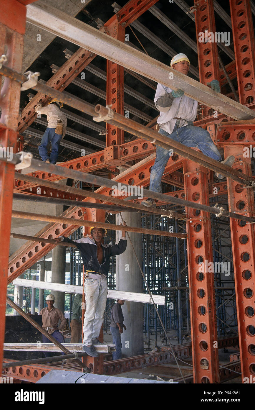 Erection of falsework for in situ concrete structure. Kuala Lumpur ...