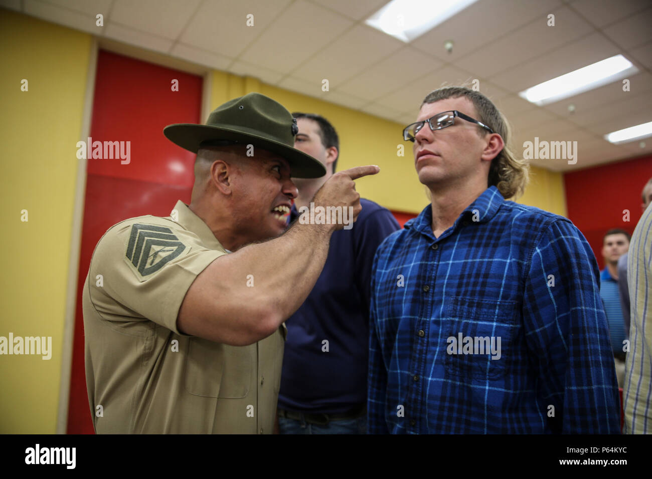 Staff Sergeant Edwin A. GonzalezDawkins, drill instructor, Receiving ...
