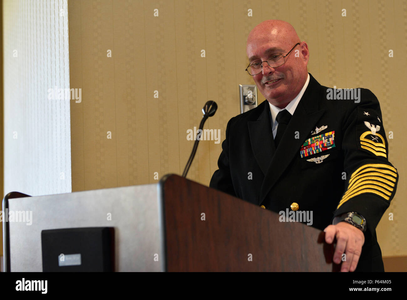 NORFOLK, Va. (Apr. 8, 2016) -- Master Chief Ship's Serviceman Kenneth ...