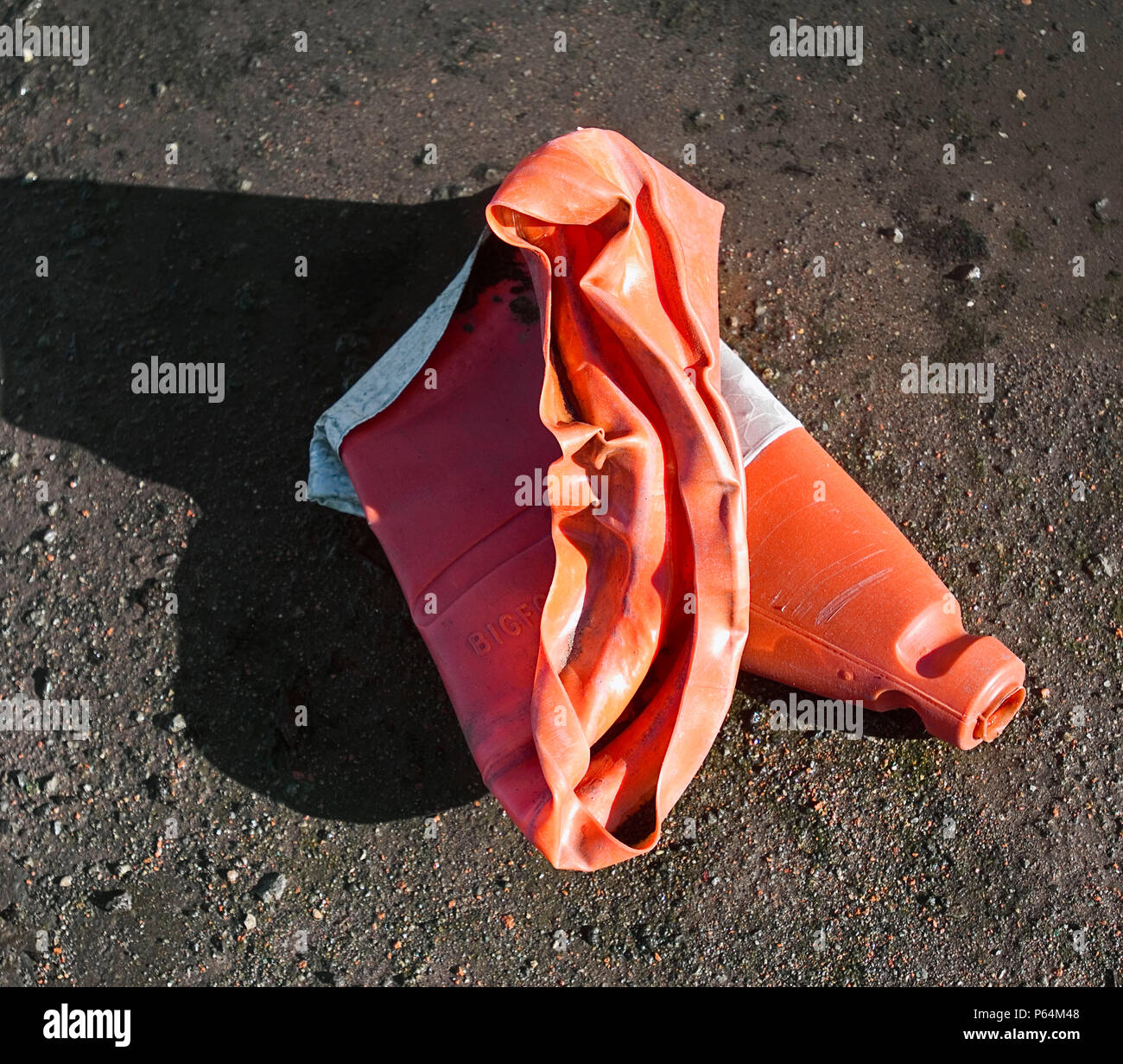 Traffic cones from above hi-res stock photography and images - Alamy