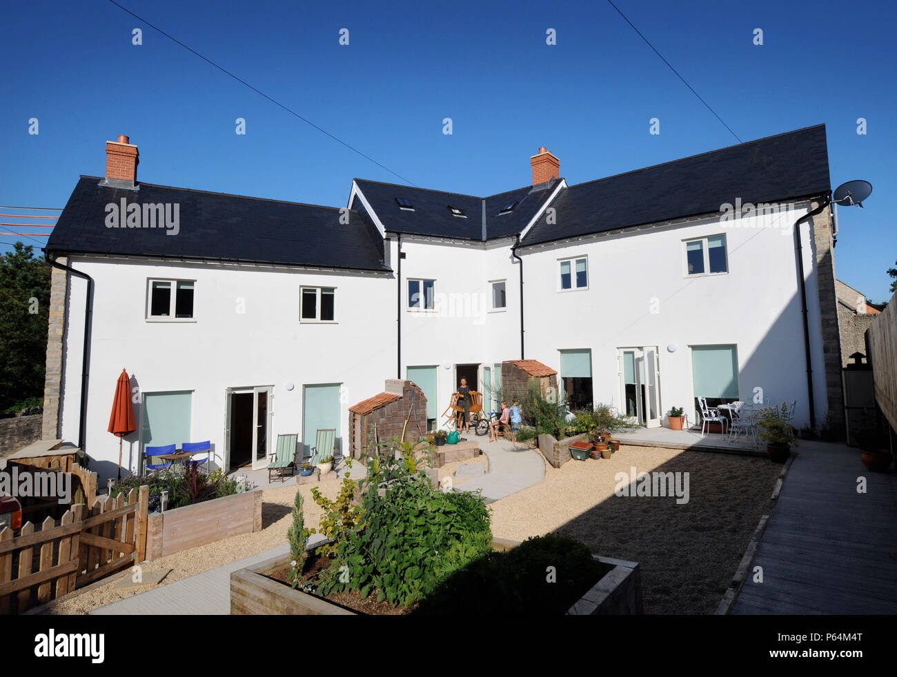 Eco homes in Chewton Mendip, Somerset, UK, 2009 Stock Photo - Alamy