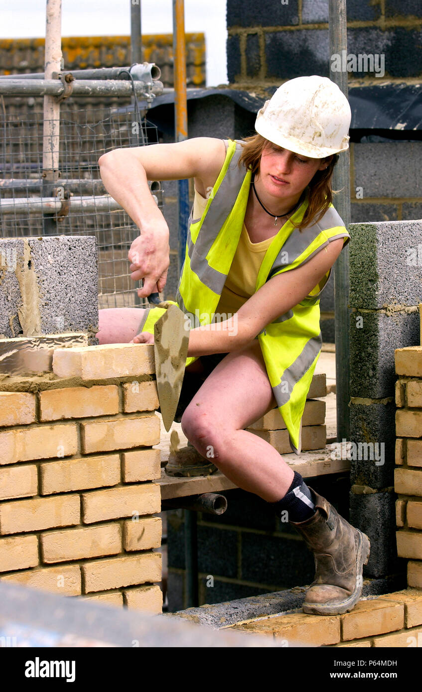Brick Laying Young Person High Resolution Stock Photography and Images ...