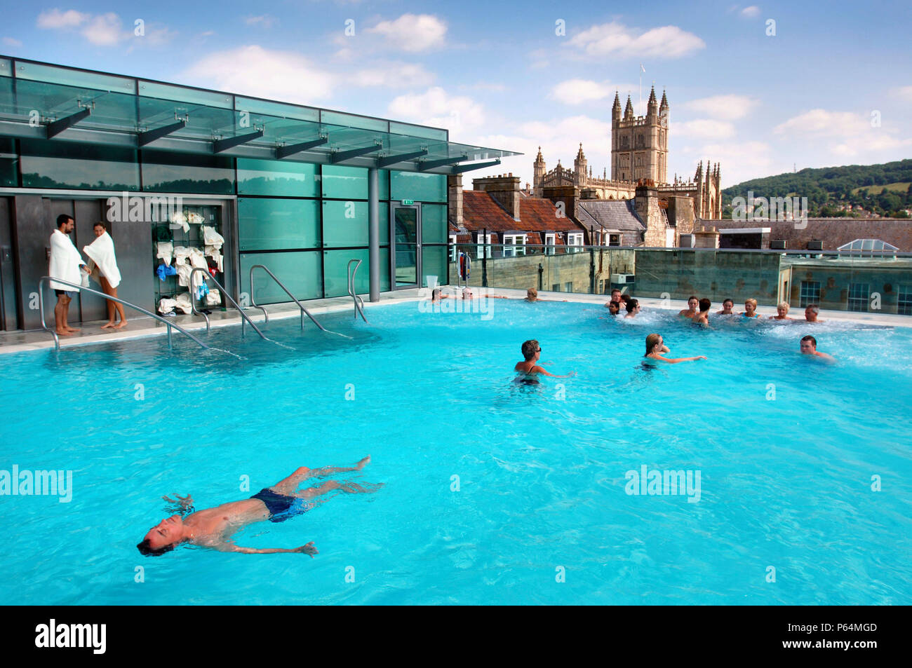 Floating in thermal bath hi-res stock photography and images - Alamy