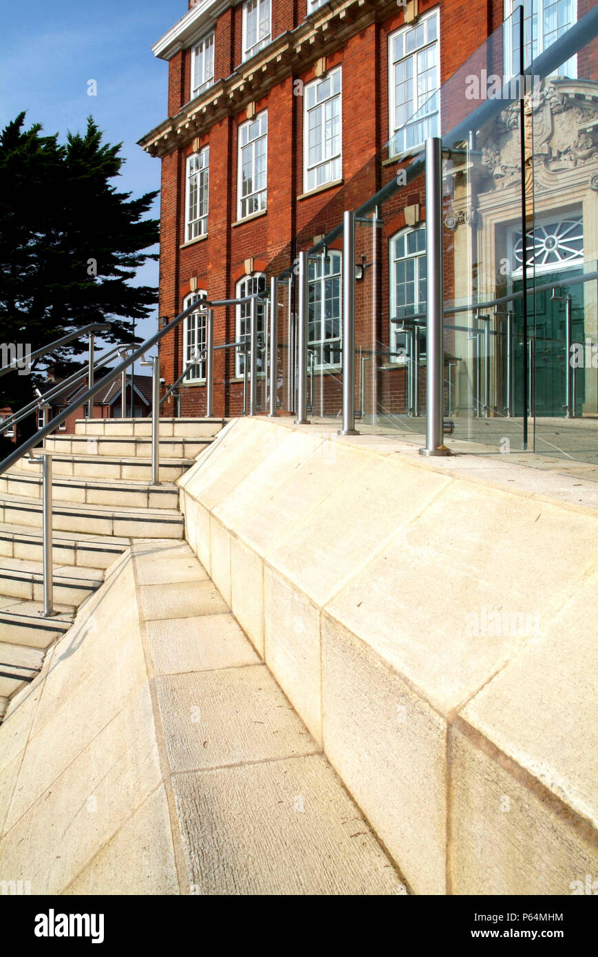 British Secondary front of school, Brighton, East Sussex, UK Stock ...