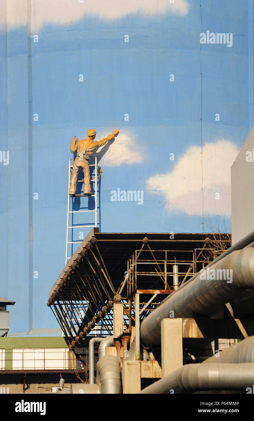 Model worker, Beijing, China Stock Photo - Alamy