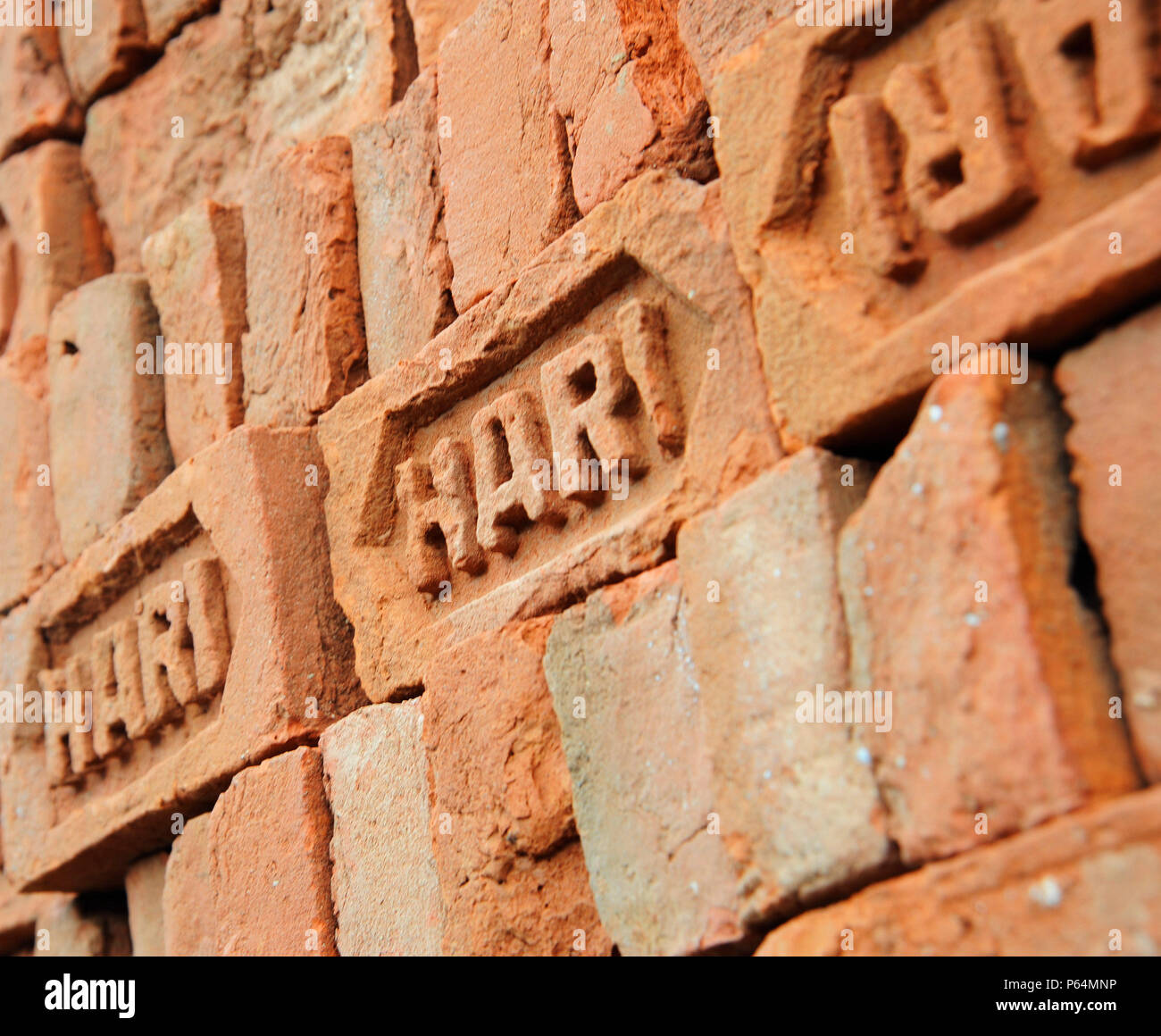 Pile of Hari brand bricks, Pokhara, Nepal Stock Photo - Alamy