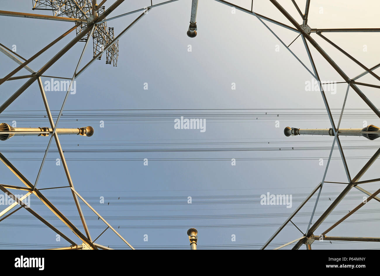 Electricity pylon under construction hi-res stock photography and ...