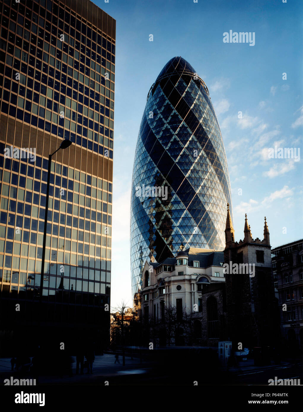 Swiss Re building, The Gherkin, City of London, United Kingdom ...
