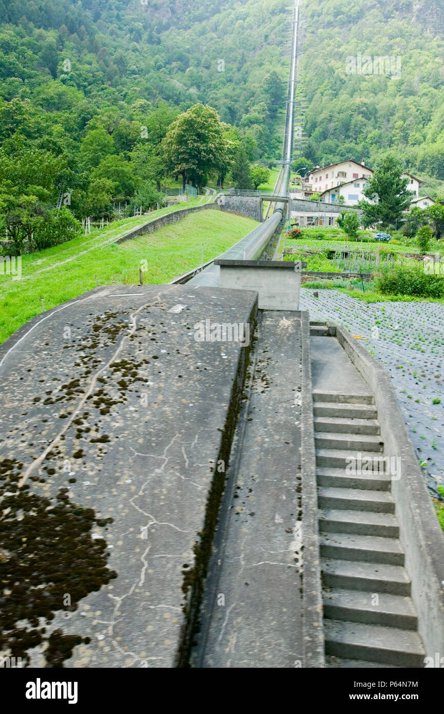 a pipeline supplying water to a hydro electric power station on the ...
