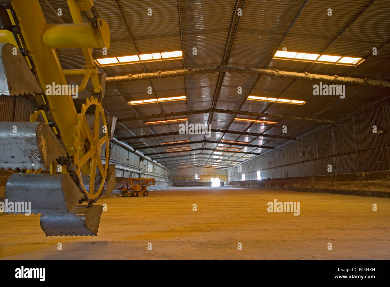Recycling waste complex with empty warehouse Stock Photo - Alamy