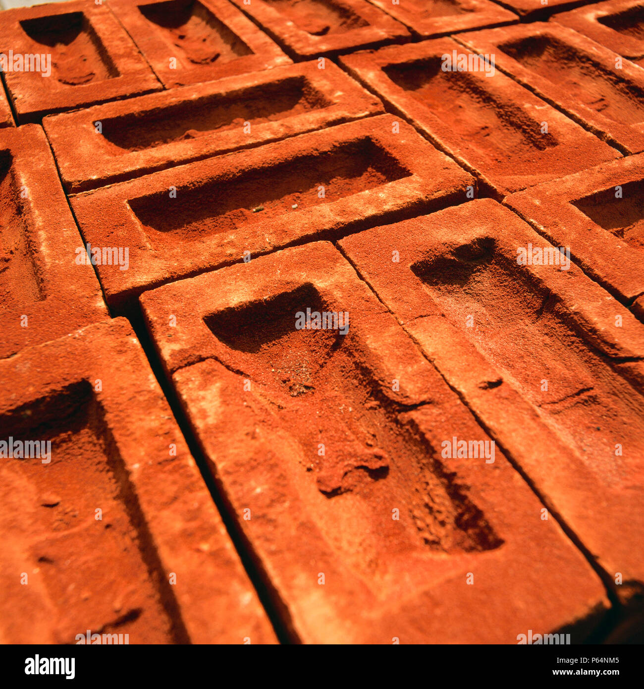 Detail of red bricks Stock Photo - Alamy