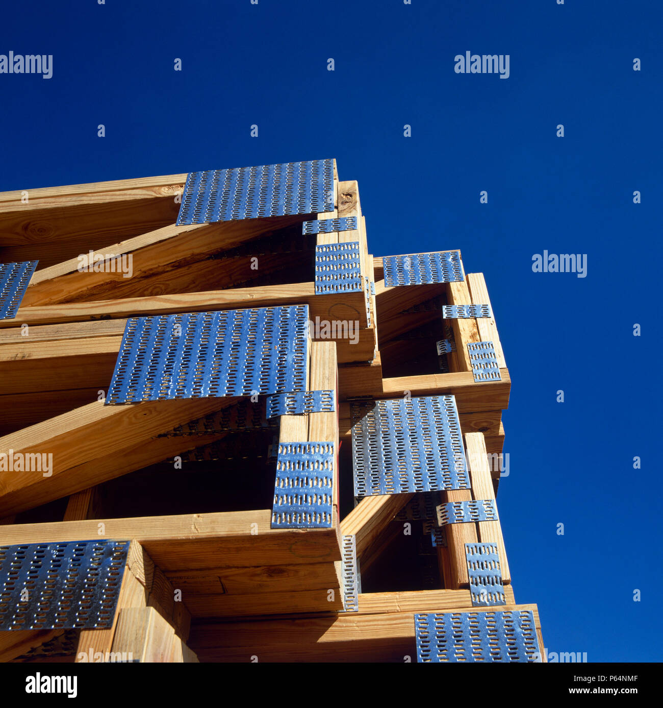 Detail of roof timber structure Stock Photo - Alamy