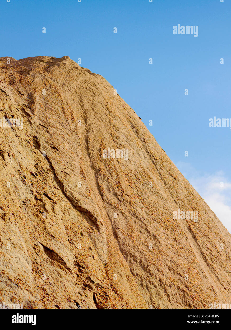 Sand aggregate pile Stock Photo - Alamy
