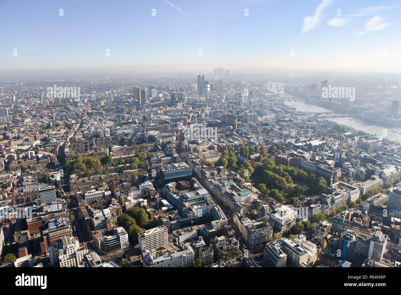 London from above wide angle hi-res stock photography and images - Alamy