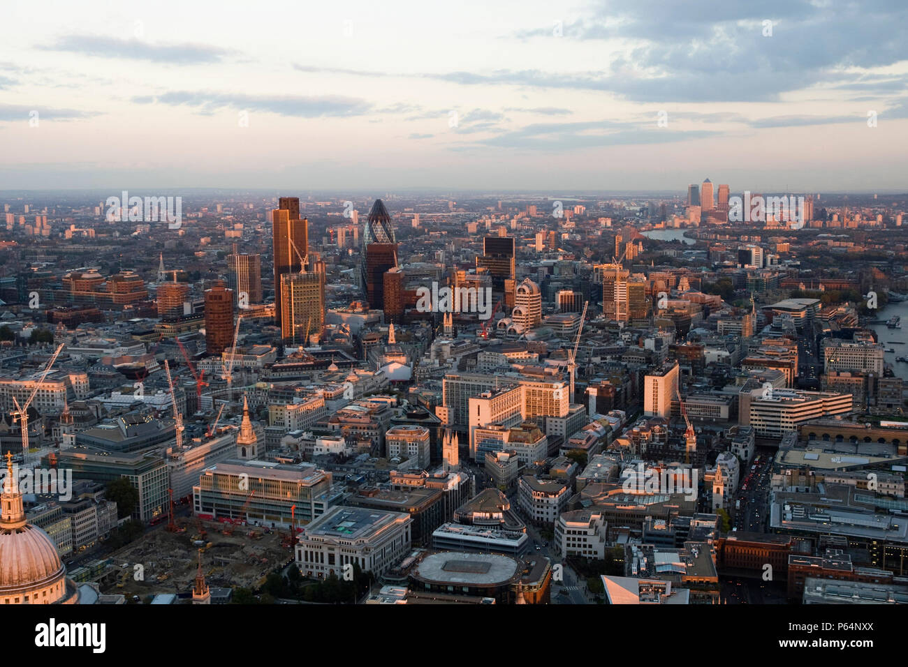 Aerial view of city of London Stock Photo - Alamy