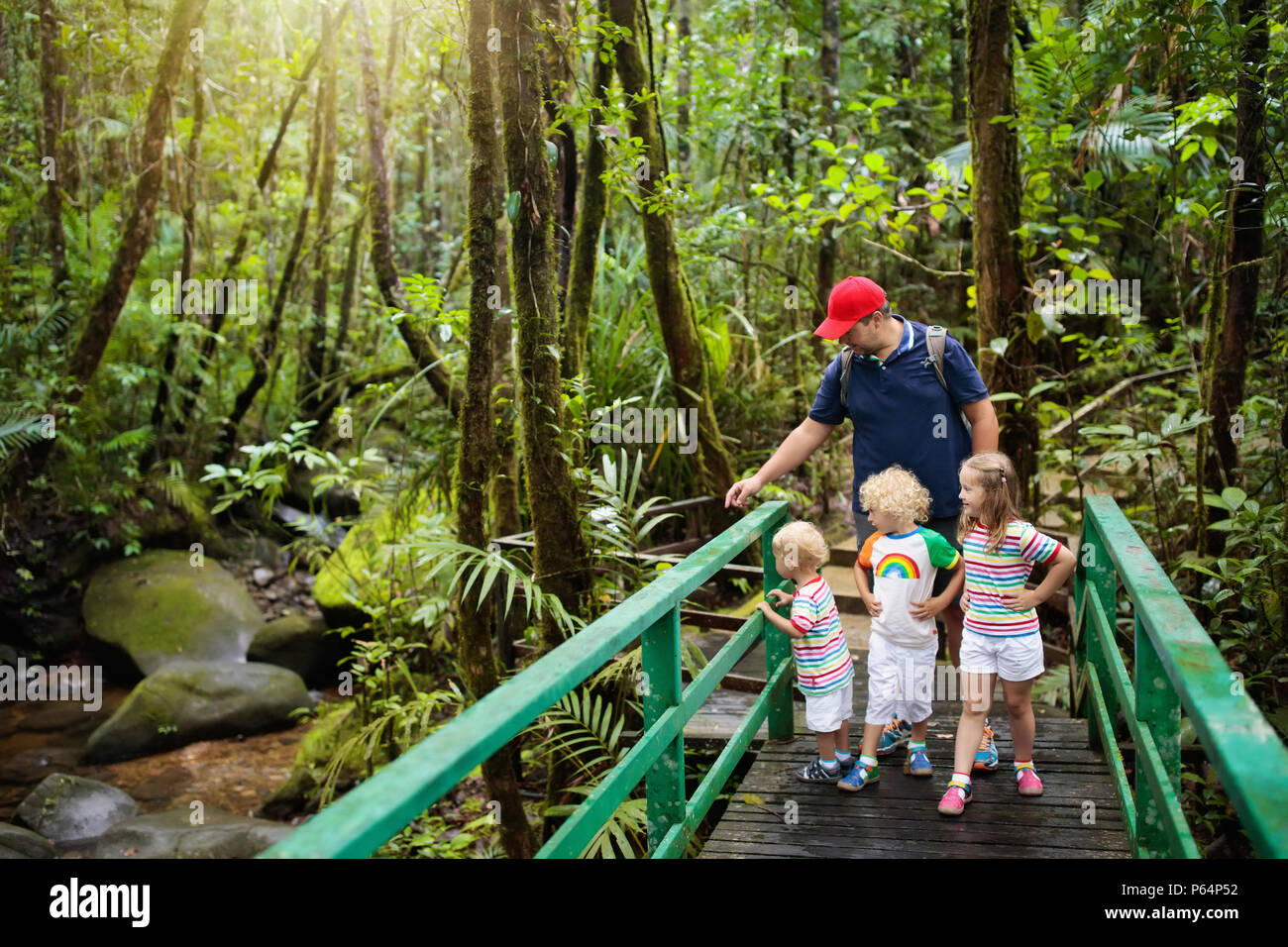 Hike in tropical rainforest hi-res stock photography and images - Alamy