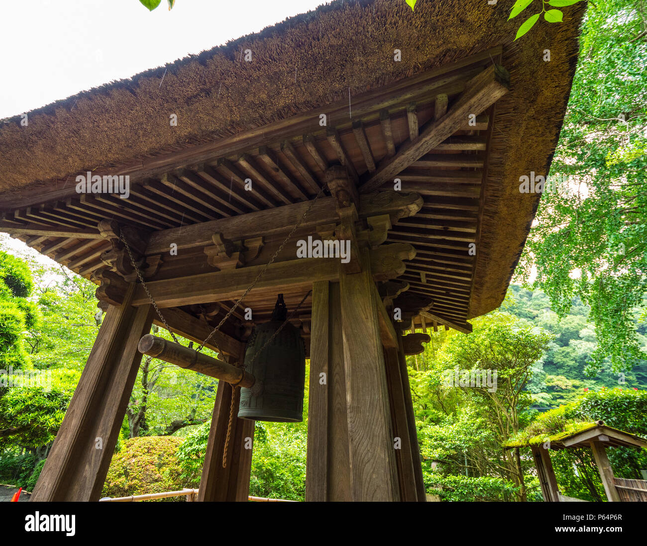 Bell at a shinto shrine in japan hi-res stock photography and images ...