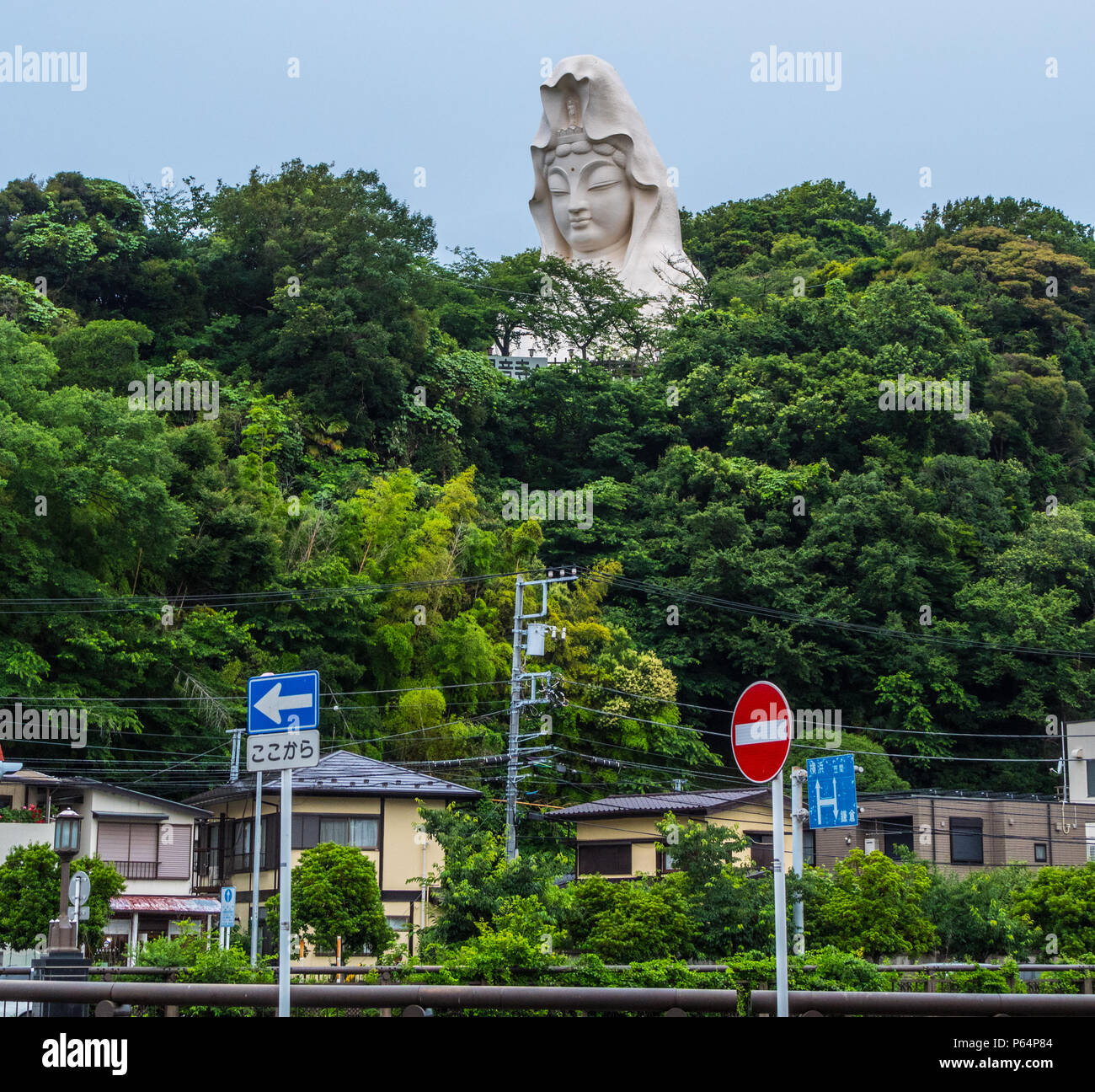 Huge Ofuna Kannon Statue On The Hill High Resolution Stock Photography ...