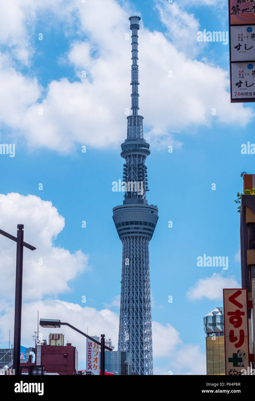 Tokyo Skytree - famous landmark in the city - TOKYO / JAPAN - JUNE 19 ...