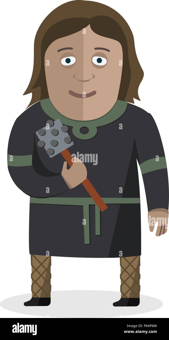 Man in national dress. Balts. National clothes. Vector illustration ...