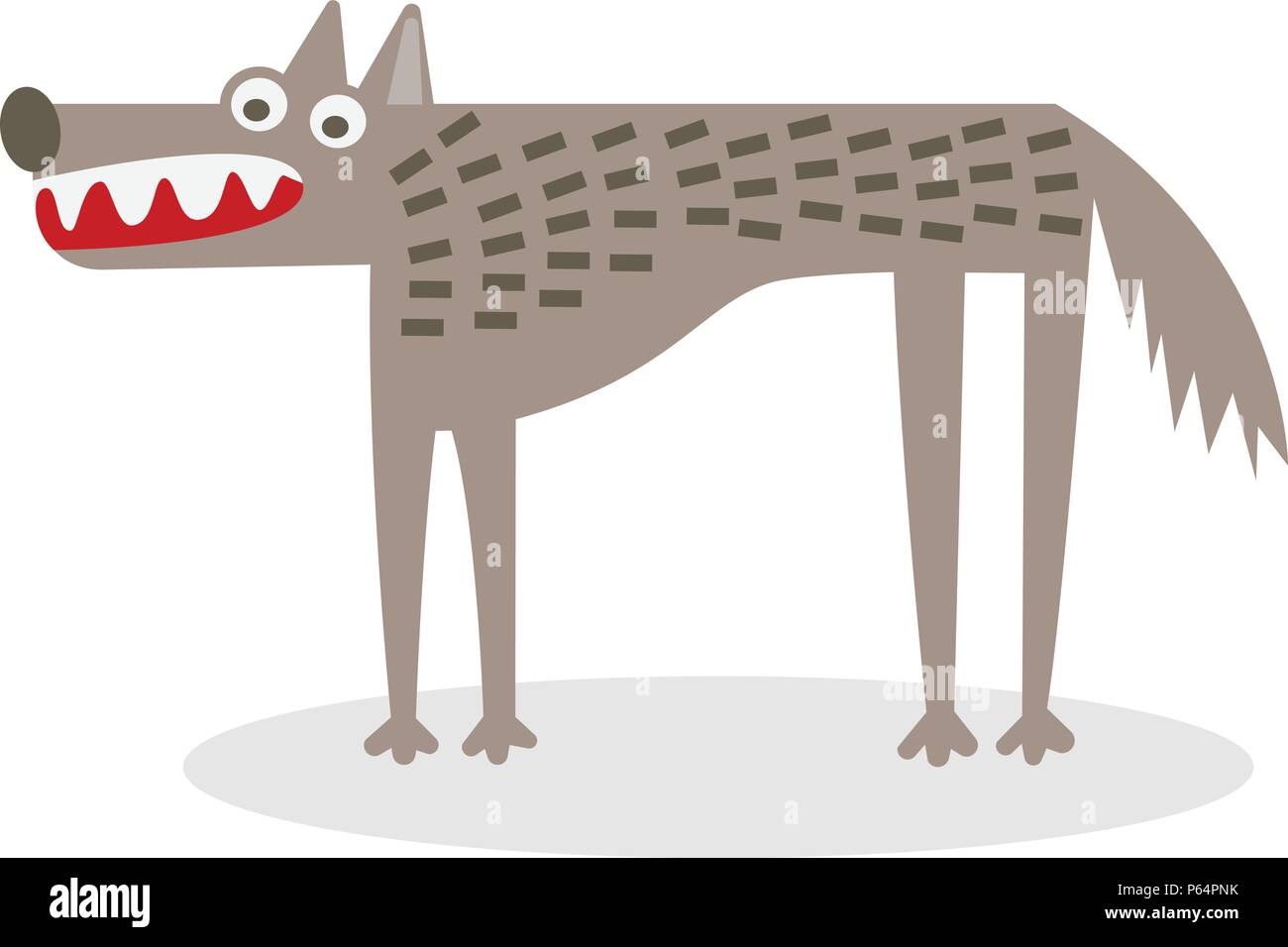 Cartoon illustration wolf hi-res stock photography and images - Alamy
