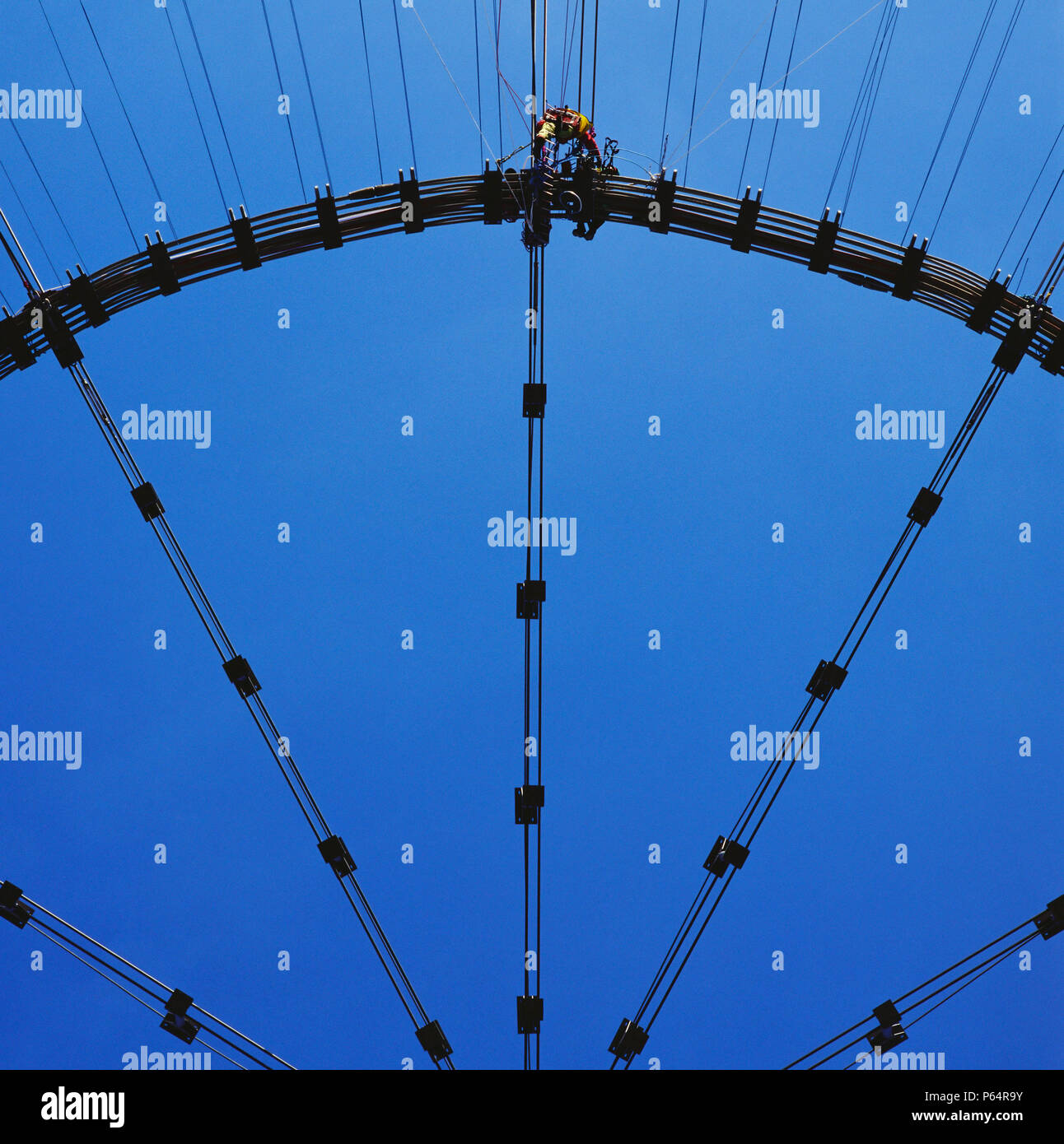 Roof support, construction of Millennium Dome, Greenwich, London, UK ...